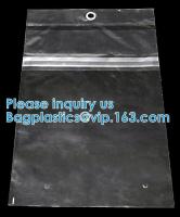 China Biodegradable Compostable Hanger Hook Handle Bag For Underwear Clothes, Rigid Snap Seal Handle Bikini Bag for sale