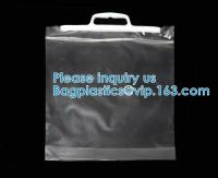 China Biodegradable Compostable Hanger Hook Handle Bag For Underwear Clothes, Rigid Snap Seal Handle Bikini Bag for sale