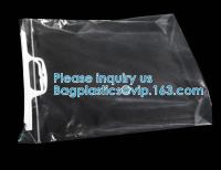 China Biodegradable Compostable Hanger Hook Handle Bag For Underwear Clothes, Rigid Snap Seal Handle Bikini Bag for sale