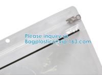 China eco-friendly, Slider Hook Hanging Zipper Bag, Slider Zipper PVC Pencil Bags, wig hair packaging bag for sale