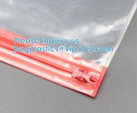 China eco-friendly, Slider Hook Hanging Zipper Bag, Slider Zipper PVC Pencil Bags, wig hair packaging bag for sale