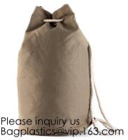 China Biodegradable Drawstring Laundry Bag customzied, Logo Printed Poly Hotel, Travel Laundry belonging Bag for sale