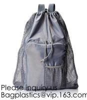 China Biodegradable Drawstring Laundry Bag customzied, Logo Printed Poly Hotel, Travel Laundry belonging Bag for sale