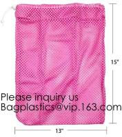 China Biodegradable Drawstring Laundry Bag customzied, Logo Printed Poly Hotel, Travel Laundry belonging Bag for sale