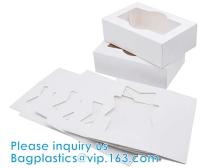 China Chocolate Takeaway kraft, Christmas Cookie Bakery Treat Box Set With Window, Cardboard Jewelry shoulder box for sale