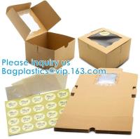 China Chocolate Takeaway kraft, Christmas Cookie Bakery Treat Box Set With Window, Cardboard Jewelry shoulder box for sale