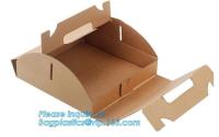 China Custom Pizza Packing Paper Box Corrugated With Different Size, Recycle Paper Simple Pizza Package Lunch Box for sale
