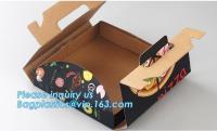 China Custom Pizza Packing Paper Box Corrugated With Different Size, Recycle Paper Simple Pizza Package Lunch Box for sale