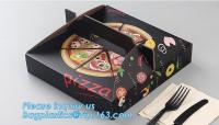 China Custom Pizza Packing Paper Box Corrugated With Different Size, Recycle Paper Simple Pizza Package Lunch Box for sale