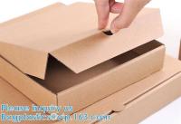 China Custom Pizza Packing Paper Box Corrugated With Different Size, Recycle Paper Simple Pizza Package Lunch Box for sale