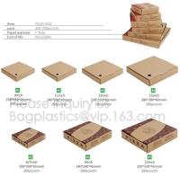 China Custom Pizza Packing Paper Box Corrugated With Different Size, Recycle Paper Simple Pizza Package Lunch Box for sale