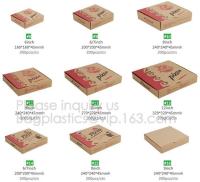 China Custom Pizza Packing Paper Box Corrugated With Different Size, Recycle Paper Simple Pizza Package Lunch Box for sale