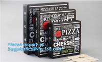 China Custom Pizza Packing Paper Box Corrugated With Different Size, Recycle Paper Simple Pizza Package Lunch Box for sale