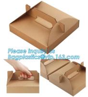 China Custom Pizza Packing Paper Box Corrugated With Different Size, Recycle Paper Simple Pizza Package Lunch Box for sale