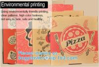 China Custom Pizza Packing Paper Box Corrugated With Different Size, Recycle Paper Simple Pizza Package Lunch Box for sale