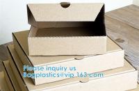 China Custom Pizza Packing Paper Box Corrugated With Different Size, Recycle Paper Simple Pizza Package Lunch Box for sale