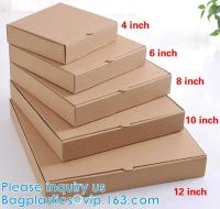 China Custom Pizza Packing Paper Box Corrugated With Different Size, Recycle Paper Simple Pizza Package Lunch Box for sale