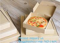 China Custom Pizza Packing Paper Box Corrugated With Different Size, Recycle Paper Simple Pizza Package Lunch Box for sale