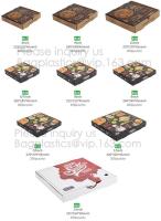 China Custom Pizza Packing Paper Box Corrugated With Different Size, Recycle Paper Simple Pizza Package Lunch Box for sale