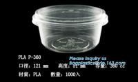 China PLA compostabale Cup, PET Cup, PP Cup, PS Top Snack Cup Straw, Food Takeout Box, Salad Plastic Bowl Pulp for sale