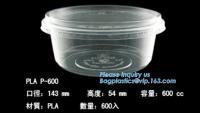 China PLA compostabale Cup, PET Cup, PP Cup, PS Top Snack Cup Straw, Food Takeout Box, Salad Plastic Bowl Pulp for sale