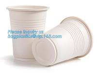 China Compostable Sugarcane Cup 8/12oz Eco Friendly Biodegradable Bagasse Coffee Cups, Sugarcane Bagasse Pulp for sale