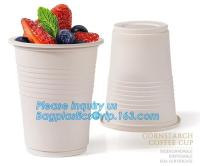 China Compostable Sugarcane Cup 8/12oz Eco Friendly Biodegradable Bagasse Coffee Cups, Sugarcane Bagasse Pulp for sale