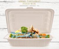 China Catering Eco-Friendly Container Compartment Starch lunch Meal Box, Disposable Takeaway Packaging, Takeout for sale