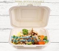 China Catering Eco-Friendly Container Compartment Starch lunch Meal Box, Disposable Takeaway Packaging, Takeout for sale