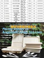 China Take Away Fast Food, Compartment Packing Box, Containers, Starch Biodegradable, Environmental Lunch Meal Box for sale