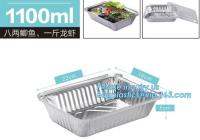 China Free Sample, tin storage, Take Out Disposable Food Packaging Airline Foil Container, Compartment Takeaway Box for sale