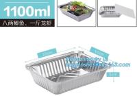 China Free Sample, tin storage, Take Out Disposable Food Packaging Airline Foil Container, Compartment Takeaway Box for sale