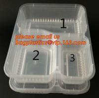 China Restaurant Take Away Bento Boxes, Division Food Prep Disposable, Portion Compartment, Lunch box Containers for sale
