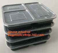 China Restaurant Take Away Bento Boxes, Division Food Prep Disposable, Portion Compartment, Lunch box Containers for sale