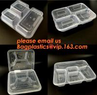 China Restaurant Take Away Bento Boxes, Division Food Prep Disposable, Portion Compartment, Lunch box Containers for sale