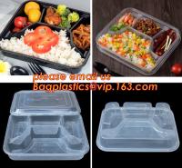 China Restaurant Take Away Bento Boxes, Division Food Prep Disposable, Portion Compartment, Lunch box Containers for sale