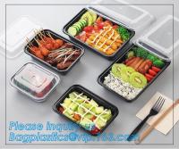 China Reusable Freezer Food Storage Containers with Lids, Meal Prep Container Sets Bento Box BPA Free Microwaveable for sale