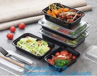 China Reusable Freezer Food Storage Containers with Lids, Meal Prep Container Sets Bento Box BPA Free Microwaveable for sale
