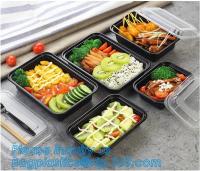 China Reusable Freezer Food Storage Containers with Lids, Meal Prep Container Sets Bento Box BPA Free Microwaveable for sale