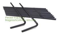 China PLA Drinking Straws, CPLA Giant Straws, Individually Wrapped, Plant Based Compostable Flexi straws, cocktail for sale