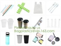 China PLA Drinking Straws, CPLA Giant Straws, Individually Wrapped, Plant Based Compostable Flexi straws, cocktail for sale