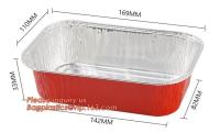 China Aireline Rectangle Shaped, Disposable Aluminum Foil Pan, Take-Out Food Containers, Foil Cake Cup for sale