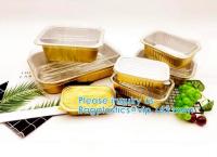 China Aireline Rectangle Shaped, Disposable Aluminum Foil Pan, Take-Out Food Containers, Foil Cake Cup for sale