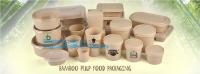 China Eco Friendly, Oil Resistant, Salad Soup Rice Noodles Bowl, Bamboo Pulp, Disposable, Kraft Paper Bowl Lid for sale