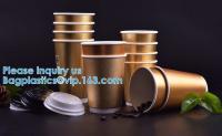 China Gold Foil Christmas Drinkware Holiday Party Supplies, Xmas Disposable Paper Cup, Xmas Holiday Supplies for sale