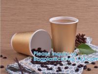 China Gold Foil Christmas Drinkware Holiday Party Supplies, Xmas Disposable Paper Cup, Xmas Holiday Supplies for sale