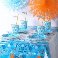 China Party Supplies Plate, Cups, Spoons, Fork, Napkins, Dinner Set, Paper And Plastic Dinnerware Set, Tableware for sale