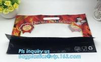 China Slider Resealable Zipper, Doypack, Roast Chicken Stand Up Pouch With Vent Hole, Bottom Gusset Self Standing for sale