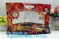 China Slider Resealable Zipper, Doypack, Roast Chicken Stand Up Pouch With Vent Hole, Bottom Gusset Self Standing for sale