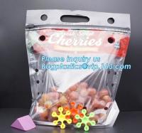 China Fruit Packing Bags For Grapes Banana Vegetables Stand Up Plastic Food Bags, Stand Up Zipper Bag for sale